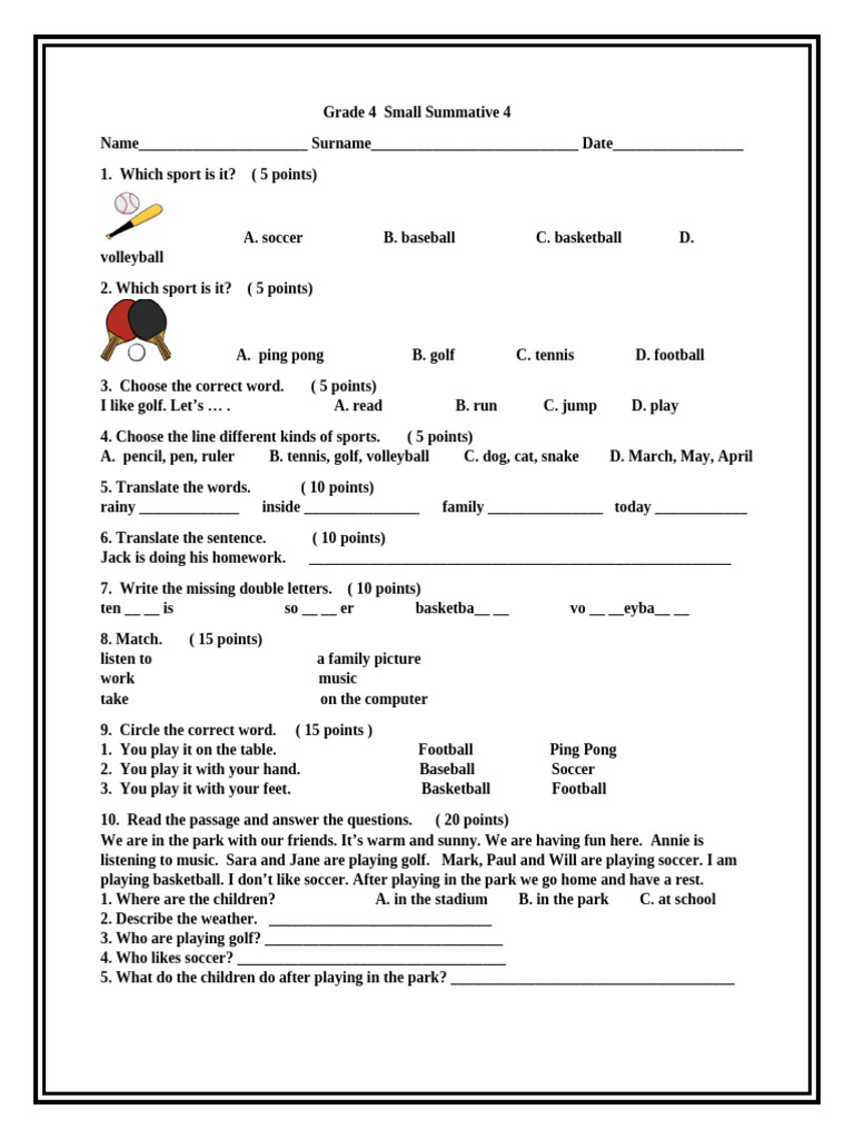 Grade 4 Small Summative 4 (Gulshan Anar) | PDF