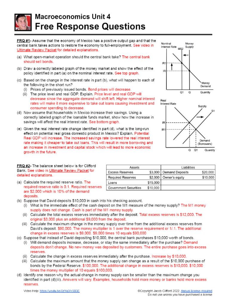 Unit 4 FRQs Answers | PDF