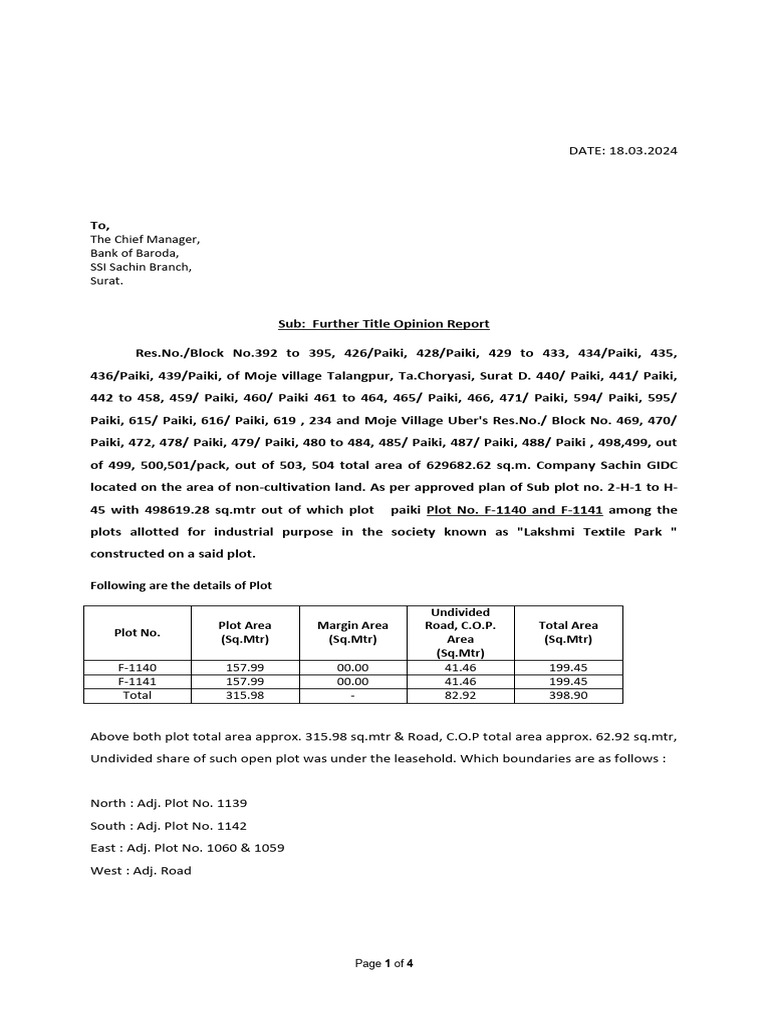 INTERIM REPORT BOB Final | PDF | Deed | Mortgage Law