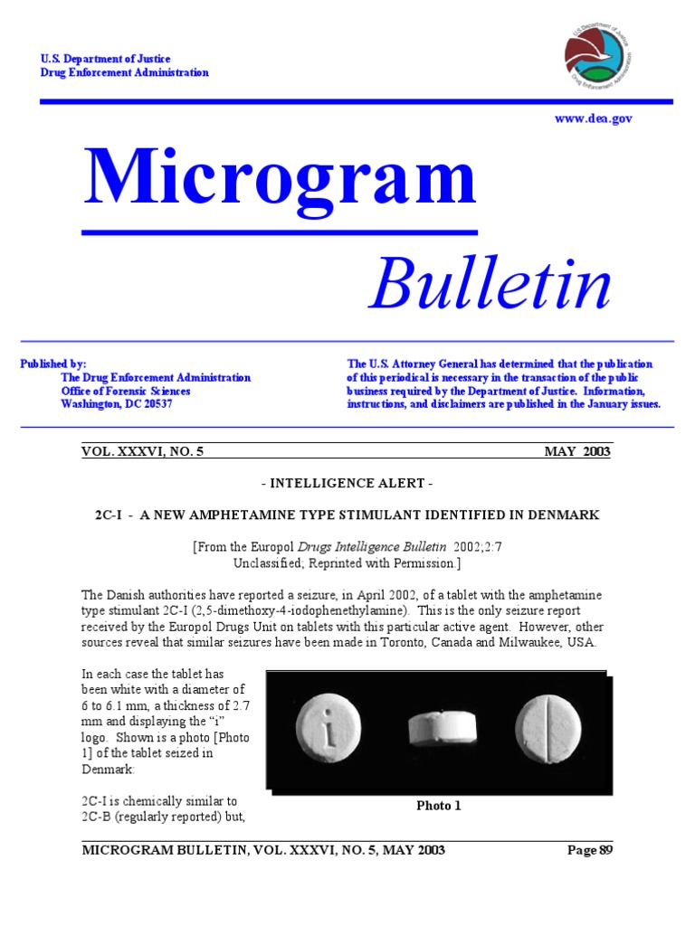 DEA Microgram Bulletin May 2003 | PDF | Controlled Substances Act ...