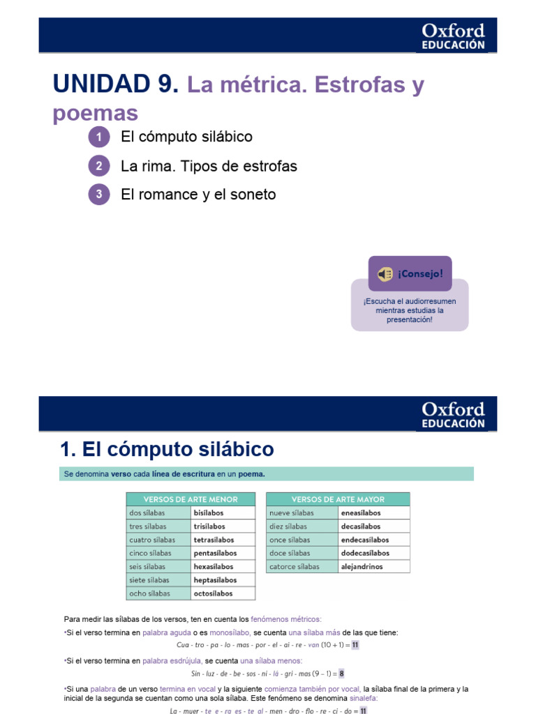 Métrica y esquema del soneto | PDF | Metro (poesía) | Sonetos