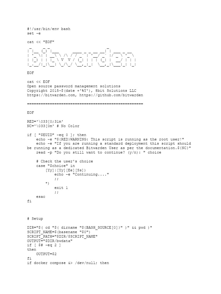 bitwarden | PDF | Computer Data | Computer Programming