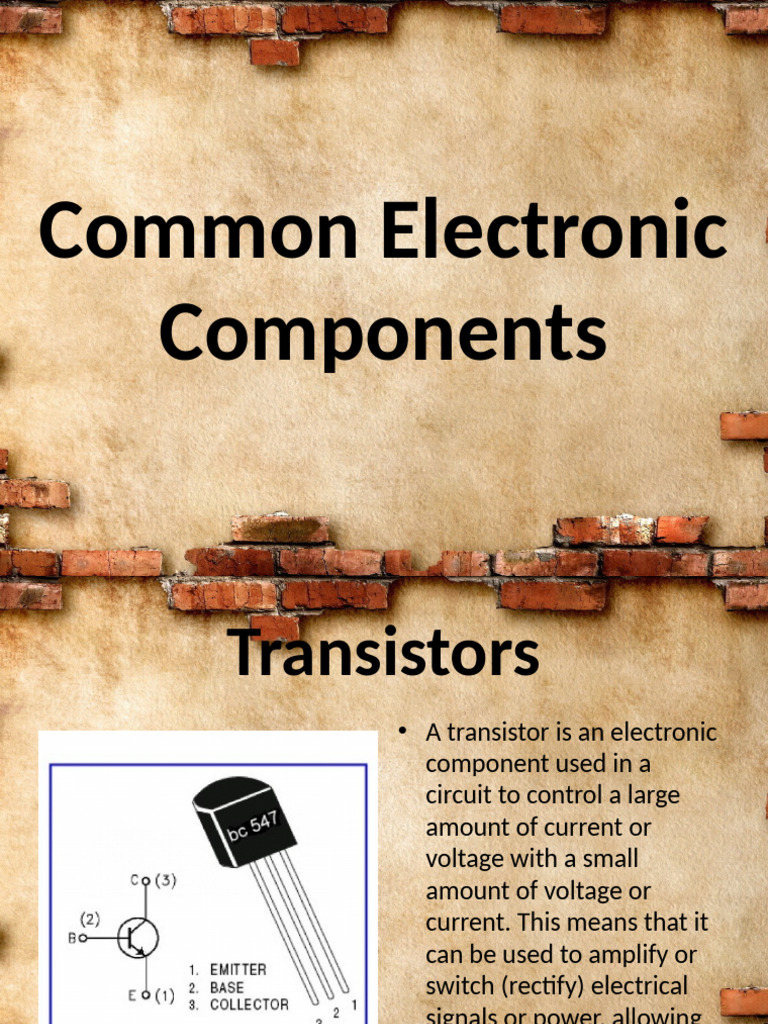 Common Electronic Components | PDF