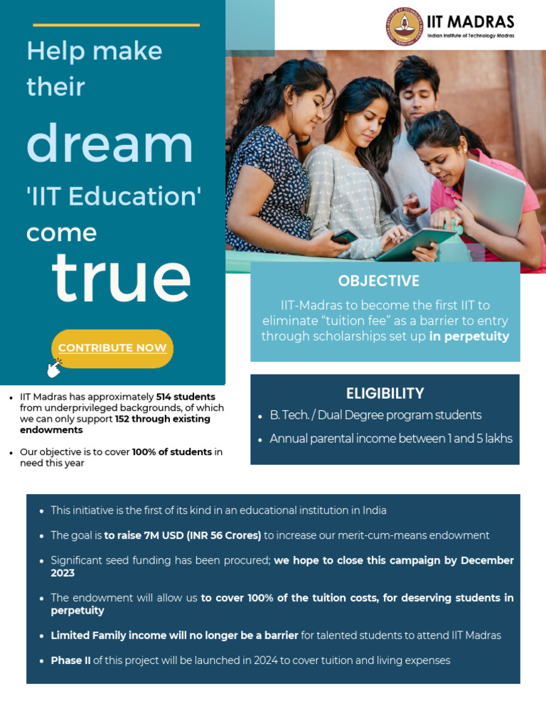 Merit Cum Means Scholarship Brochure | PDF