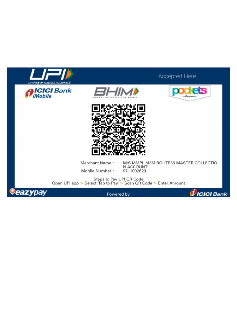 M3M Route65 UPI Scaner | PDF