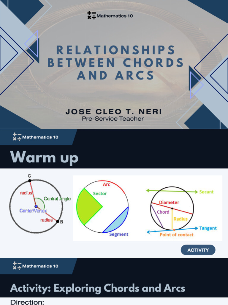Relationships-between-Chords-and-Arcs | PDF | Geometric Shapes ...