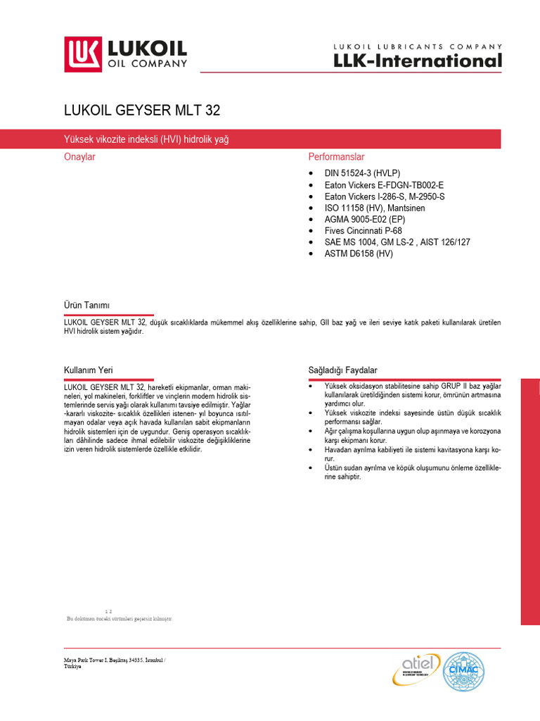 TDS_ LUKOIL GEYSER MLT 32 | PDF