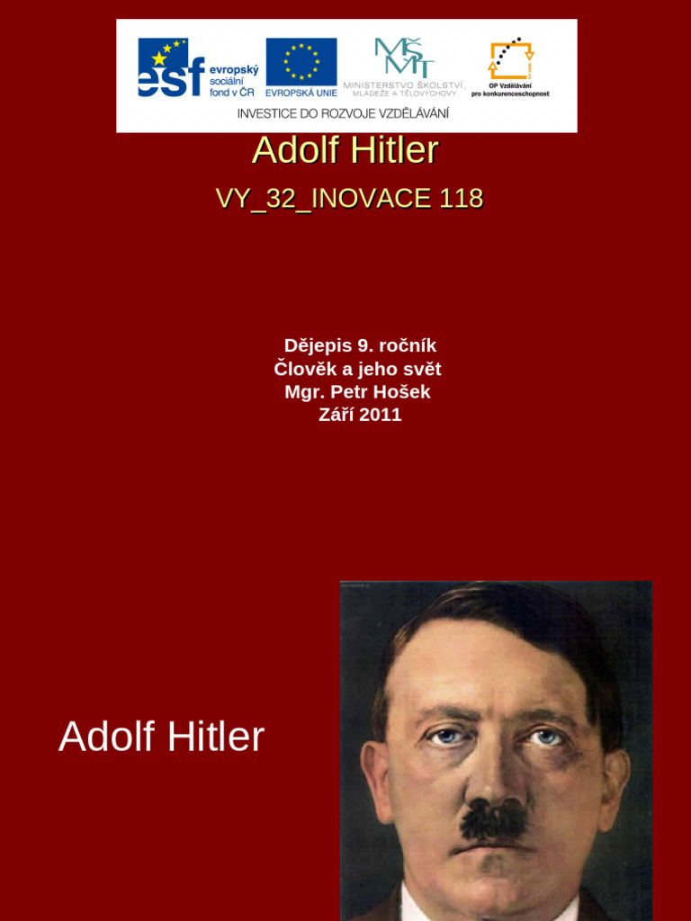 Vy - 32 - Inovace 118 Adolf Hitler | PDF