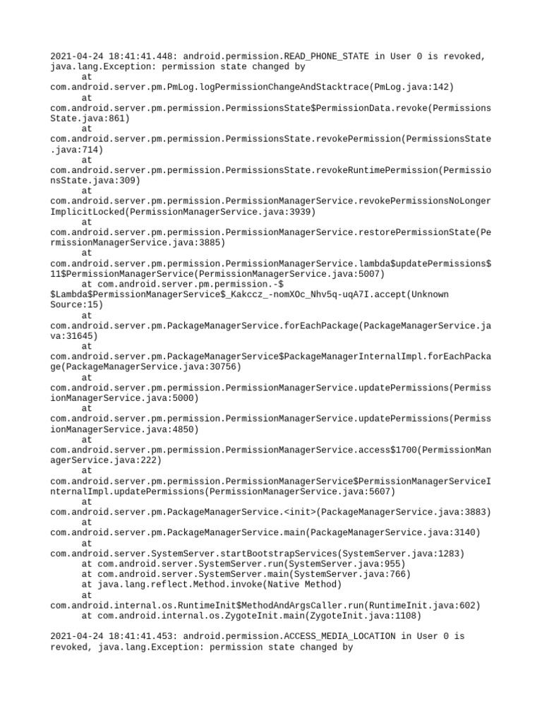 Perm Debug Info | PDF