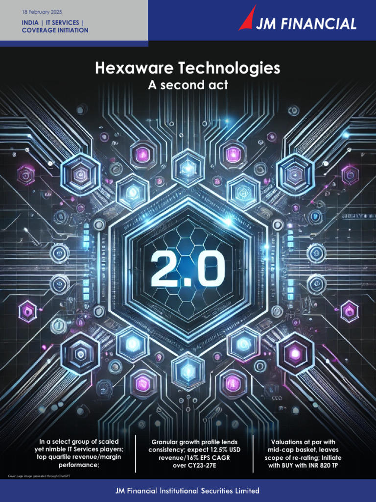 Hexaware Coverage Initiation Report | PDF | Valuation (Finance ...