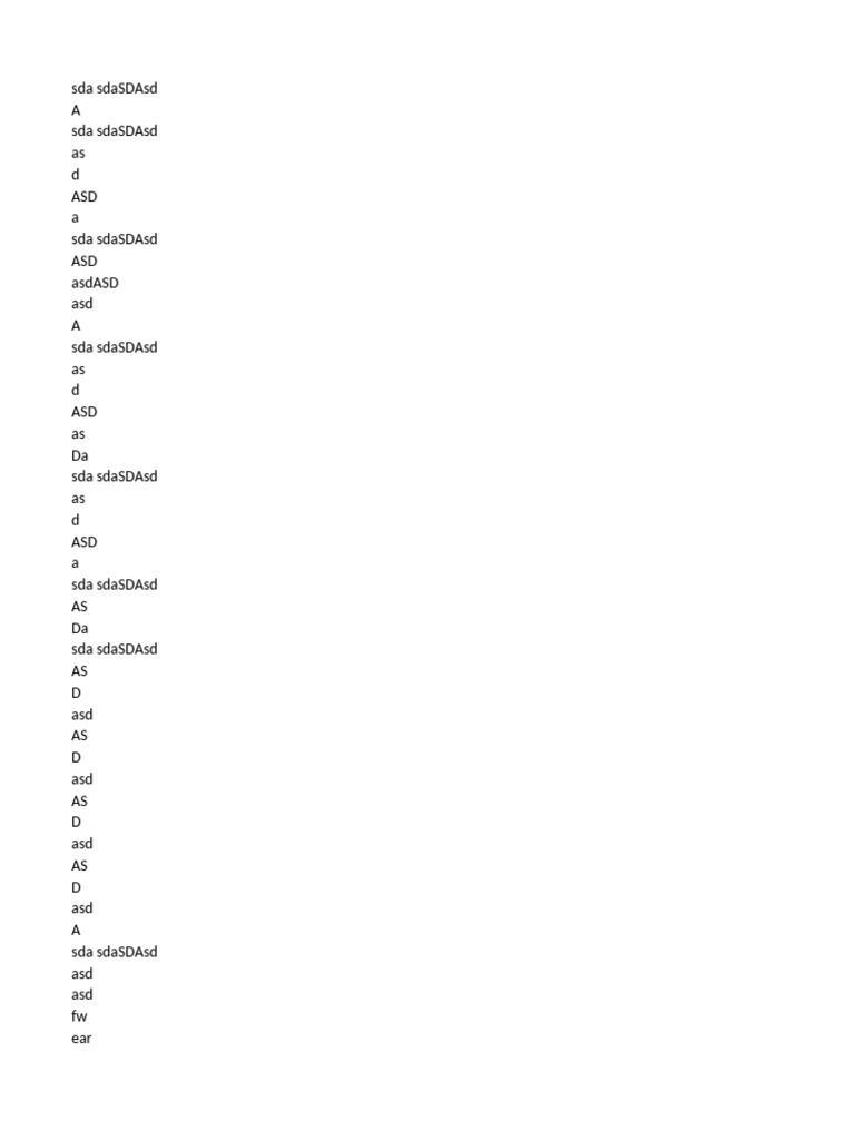 sda sdaSDAsd | PDF