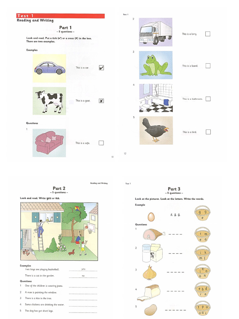 Listening Test 1 Starters | PDF