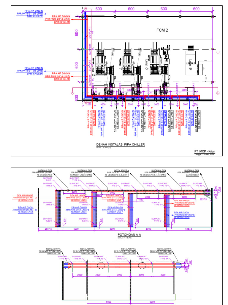 Chiller Pipe Installation Diagram | PDF
