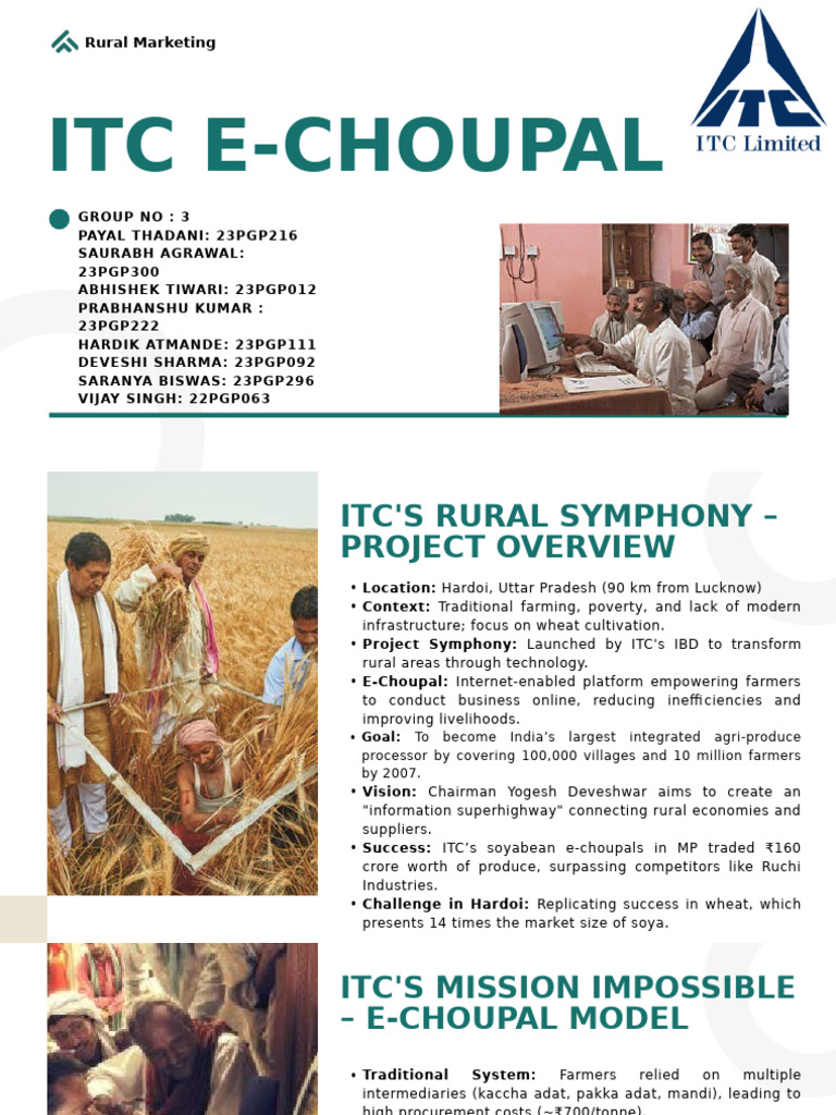 ITC E-Choupal: Empowering Farmers Online | PDF | Brand | Marketing