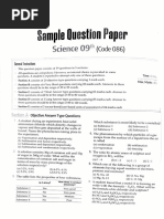 CBSE Sample Paper Class 9 Science Set 1 | PDF | Cell (Biology) | Force