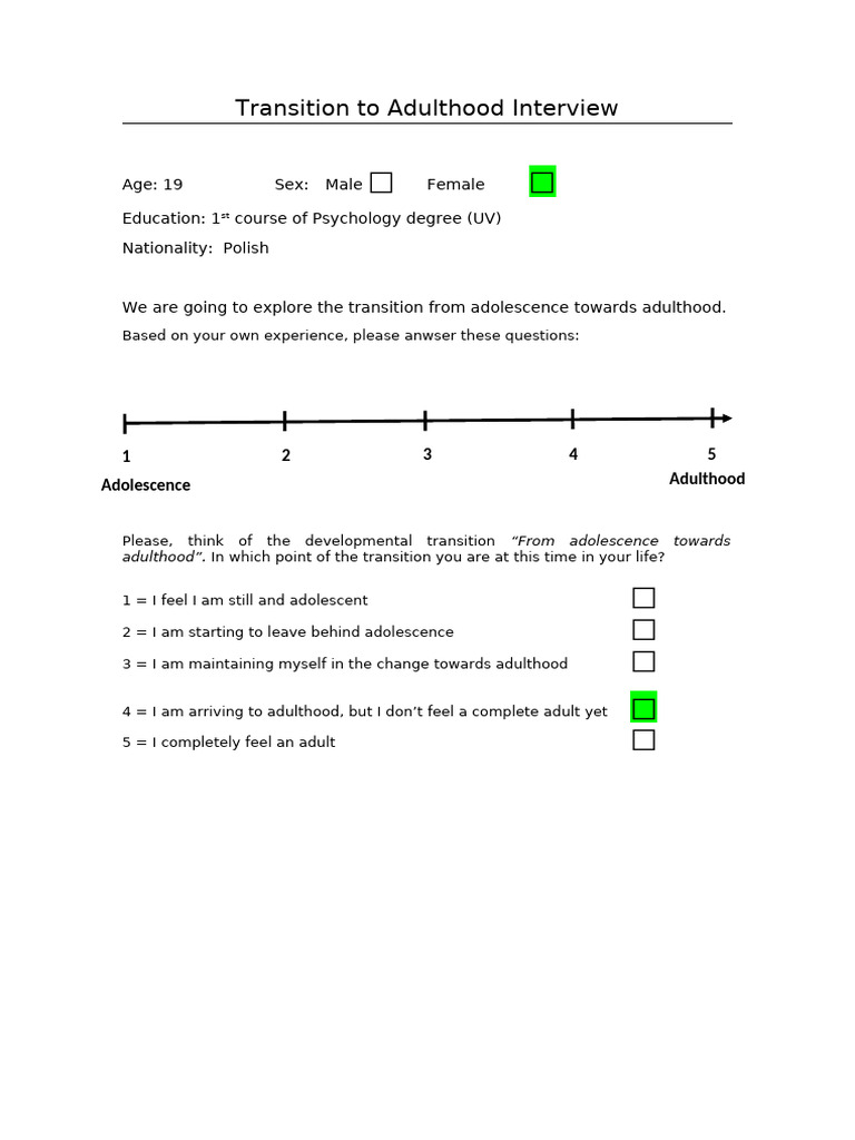 Navigating the Transition to Adulthood | PDF | Adolescence | Adults