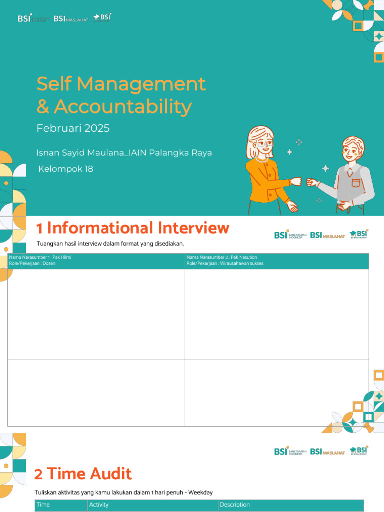 Isnan Sayid Maulana - Self Managemnet & Accountability | PDF