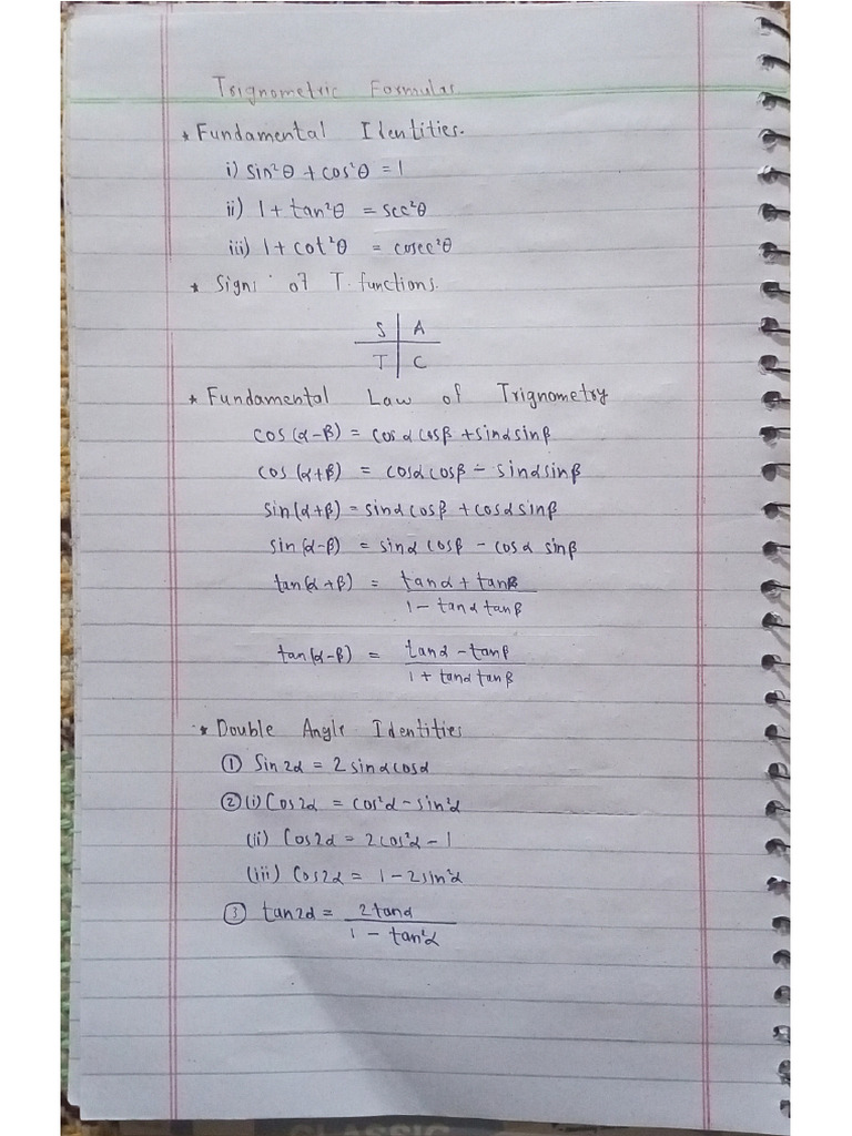 Basic Formulas For ODE, PDE | PDF