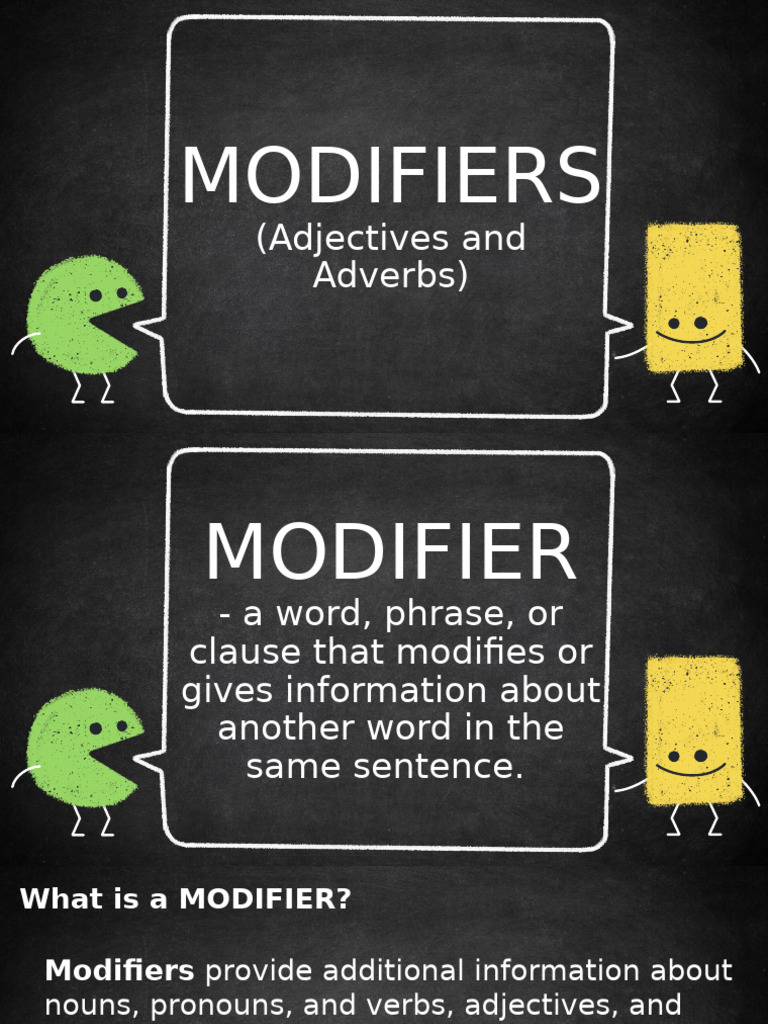 Understanding Modifiers: Adjectives & Adverbs | PDF | Adjective | Adverb