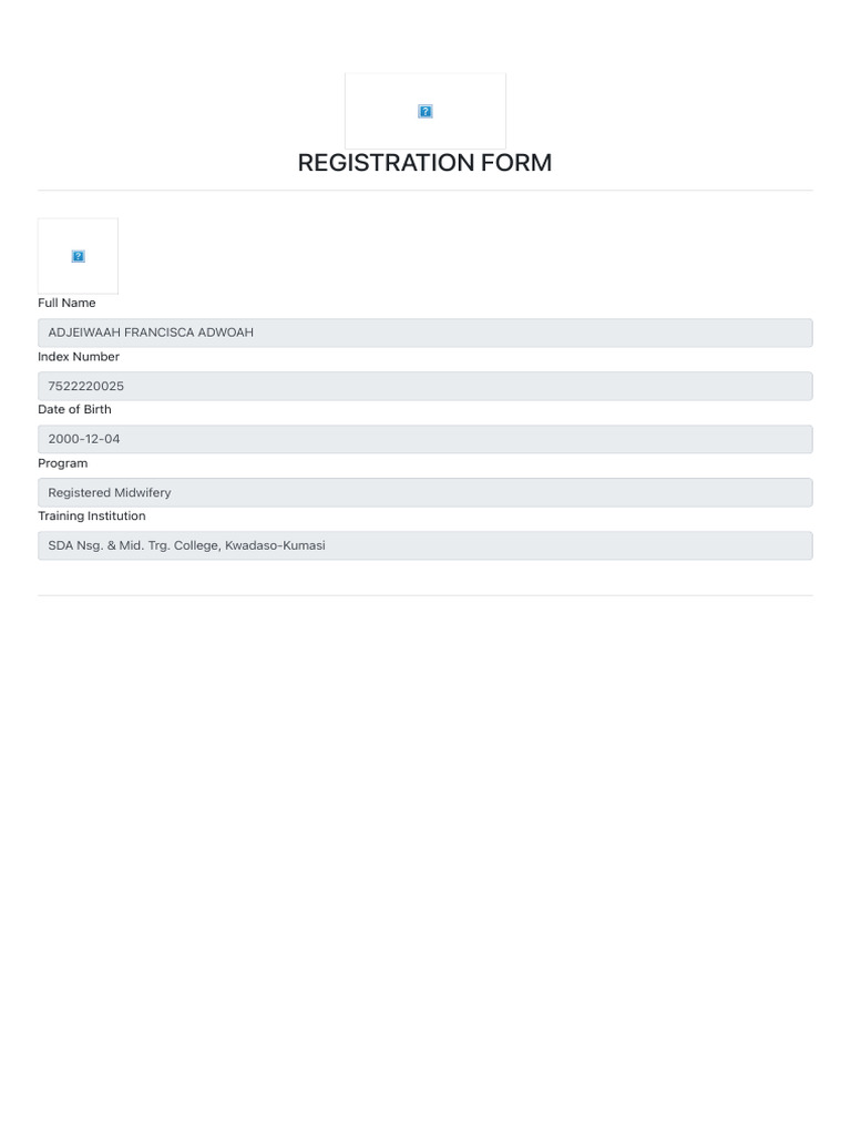 NMC Registration Form for Midwifery | PDF