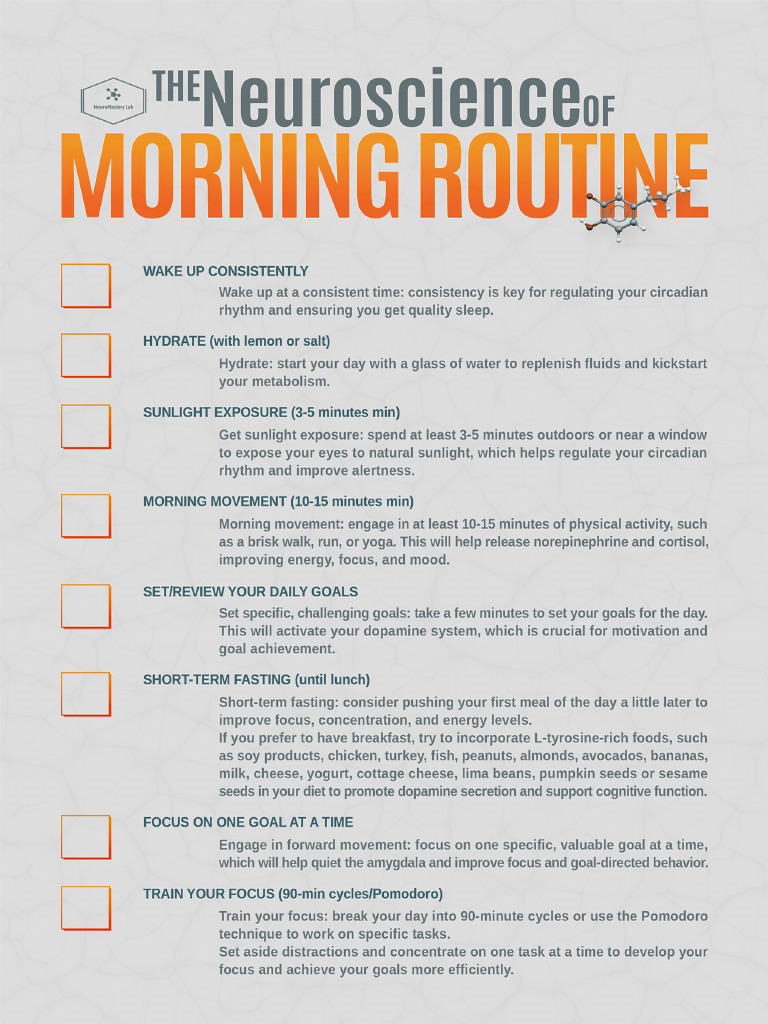 Morning Routine Checklist | PDF