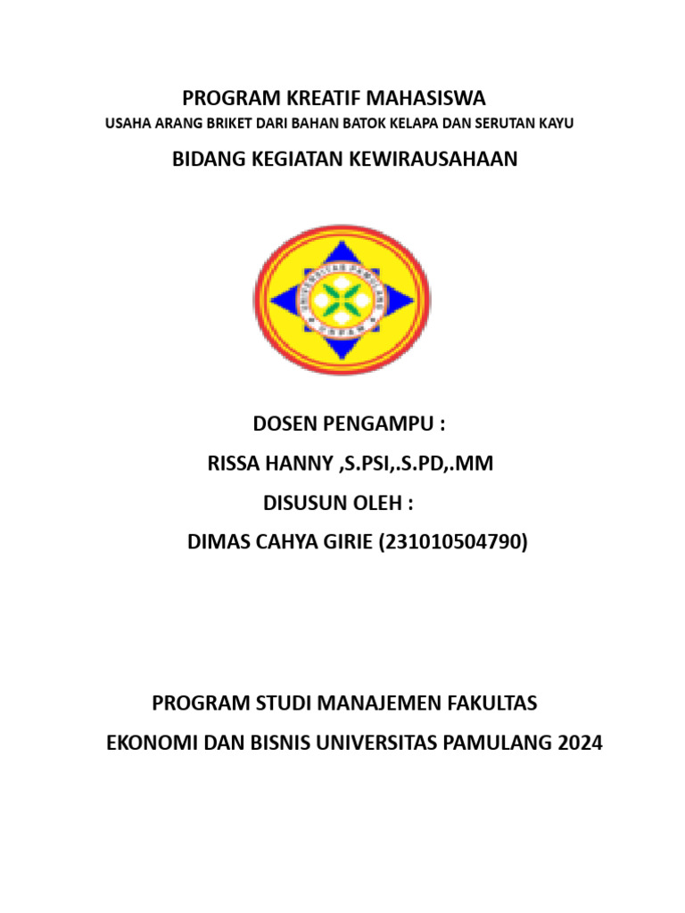 Kewirausahaan (Dimas) | PDF