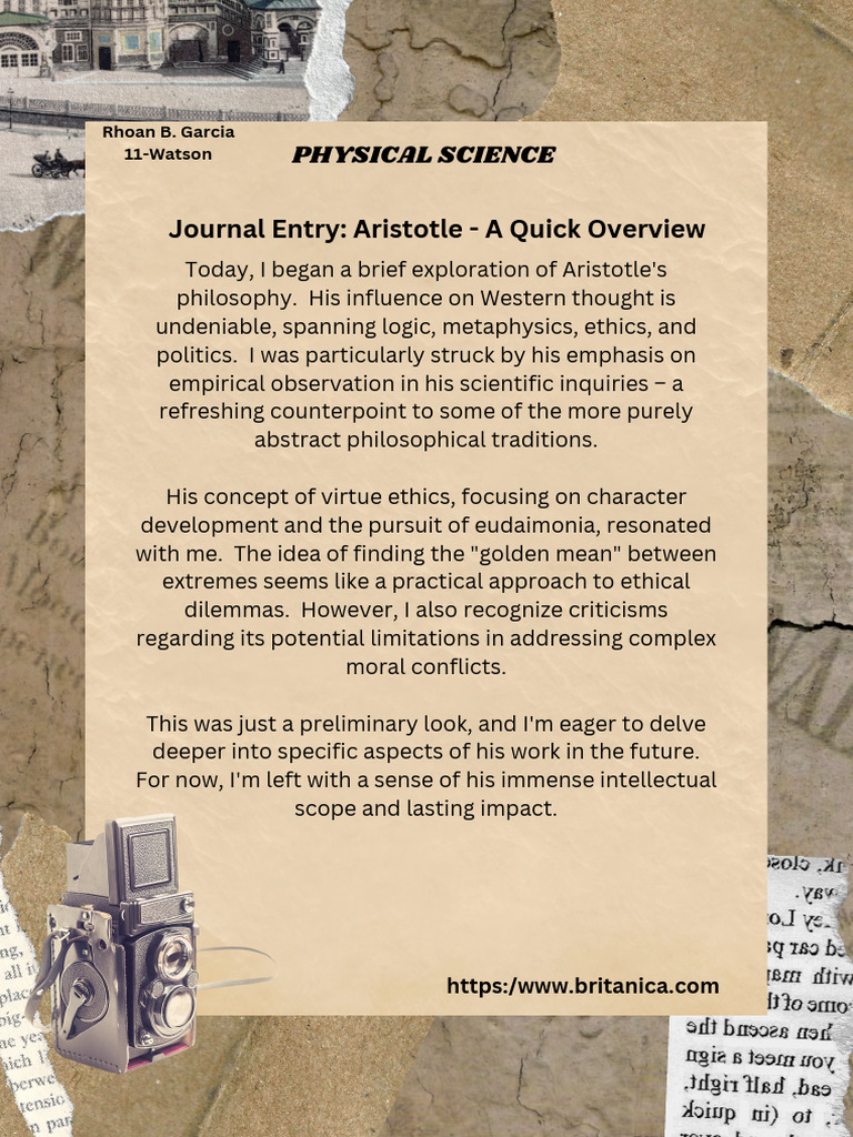 Exploring Aristotle's Philosophy Basics | PDF