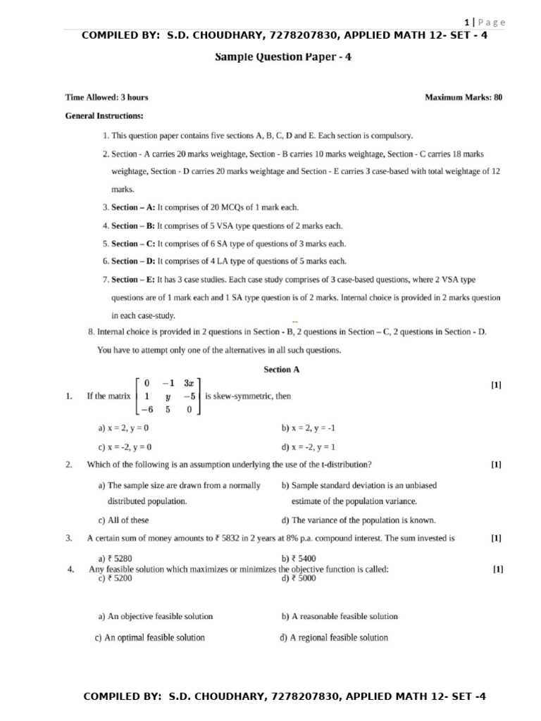 Applied Math 12: Set 4 Analysis | PDF | Investing | Economies
