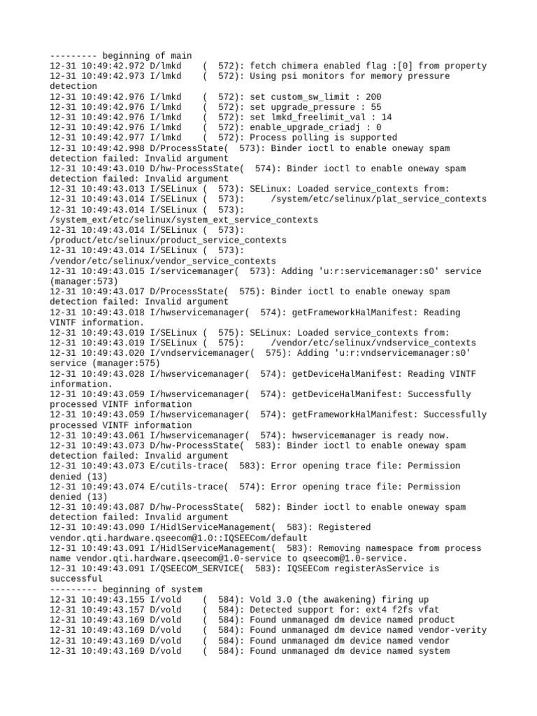 Android System Log Analysis | PDF | Operating System Technology | Computing