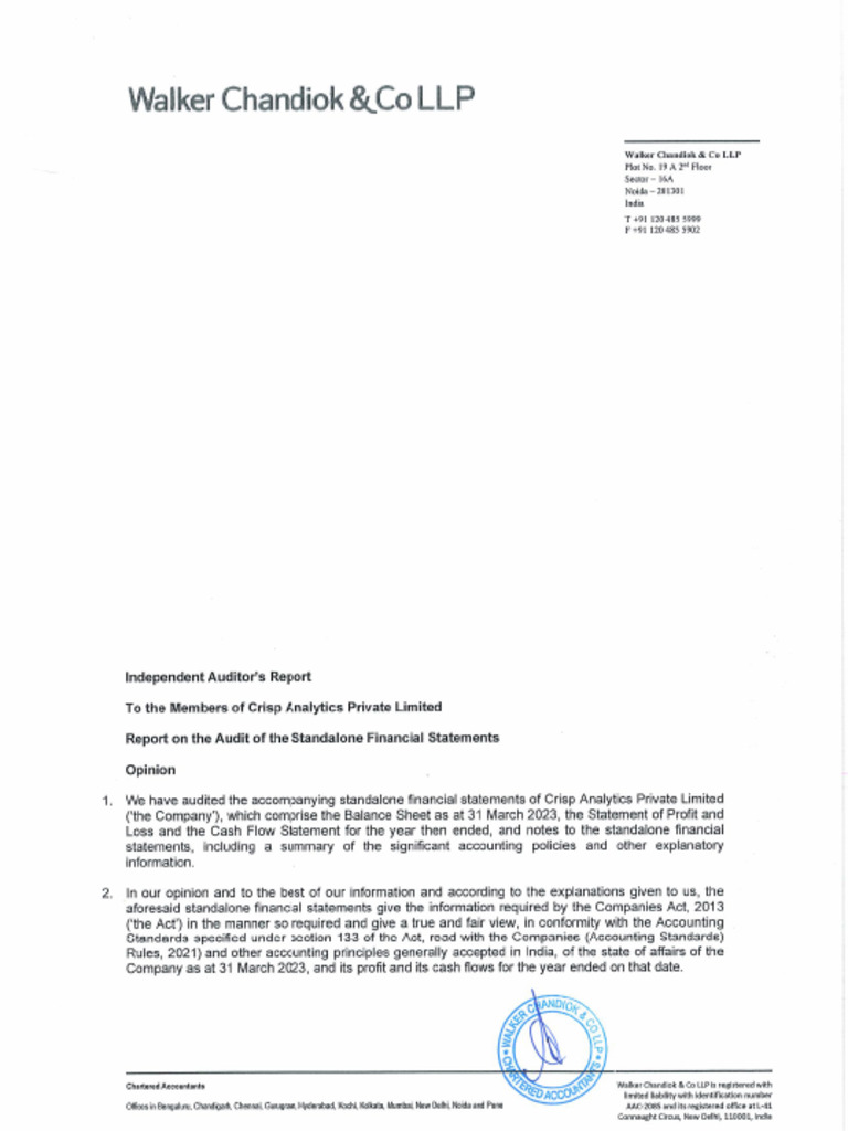 Standalone Financial M23-Final | PDF