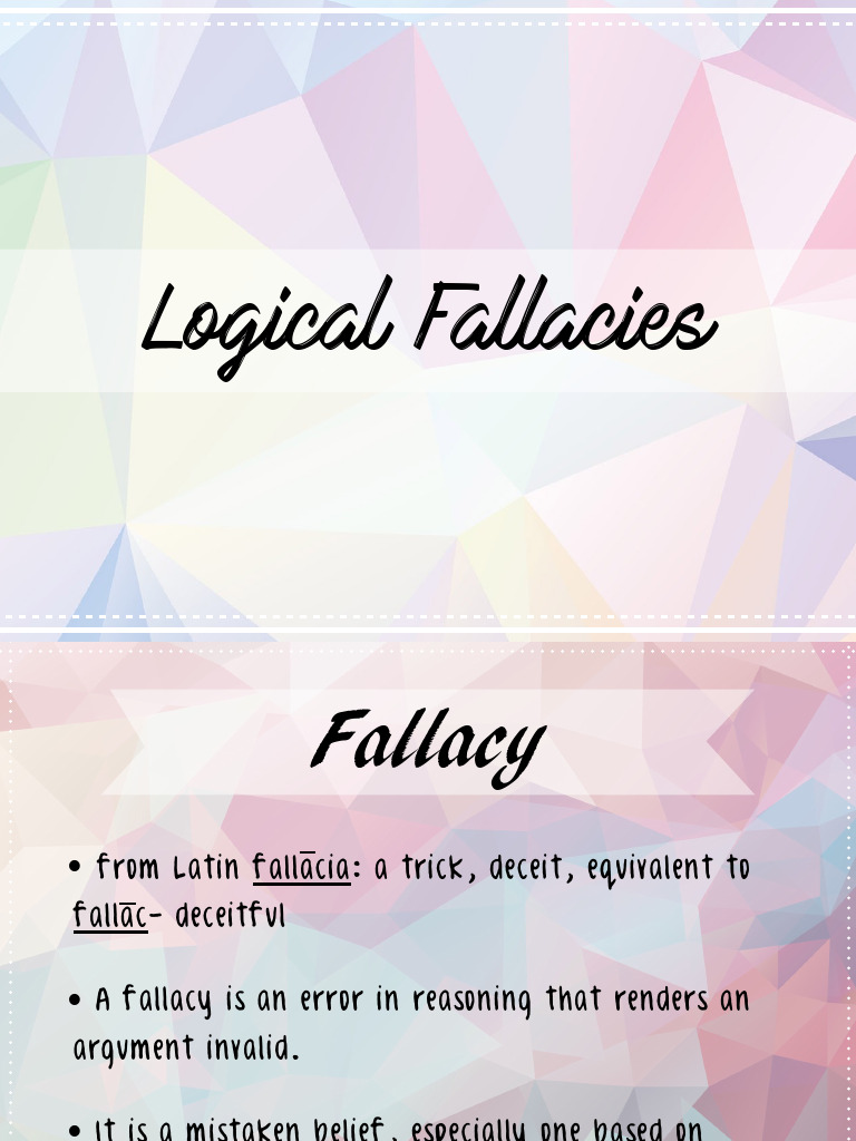 Logicalfallacies 171102174618 Pdf Fallacy Argument 