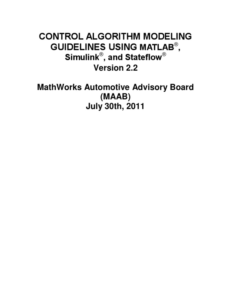 MAAB Style Guideline Version2p2 | Matlab | Data Type