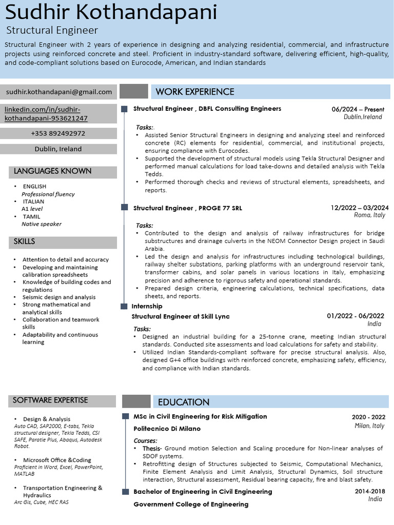 CV_SK | PDF | Engineering | Engineer