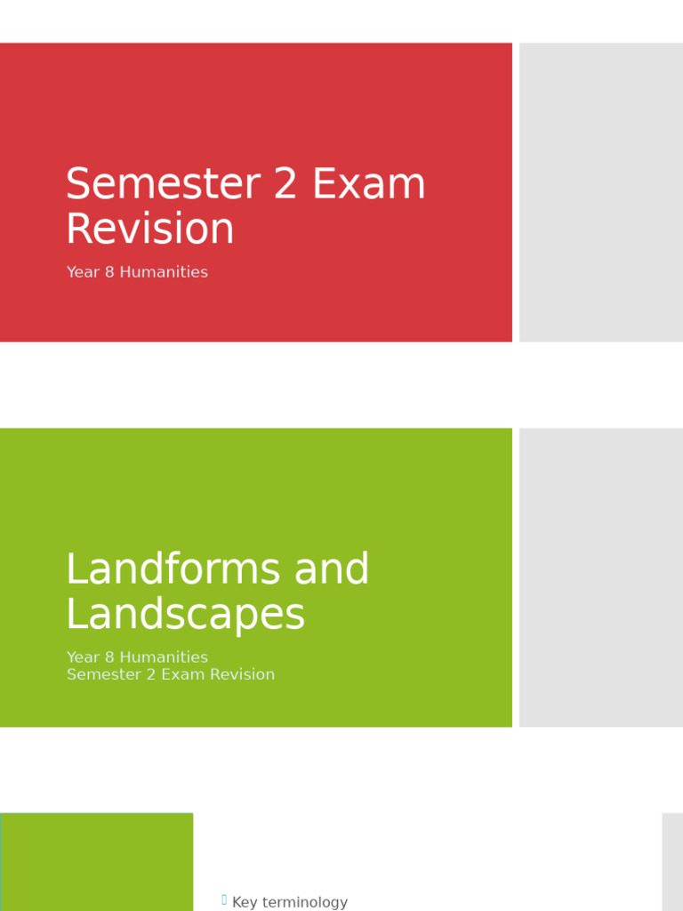 Semester 2 Exam Revision! | PDF | Volcano | Urbanization