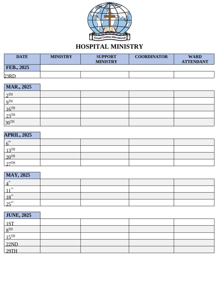 GCIU-HOSPITAL MINISTRY | PDF