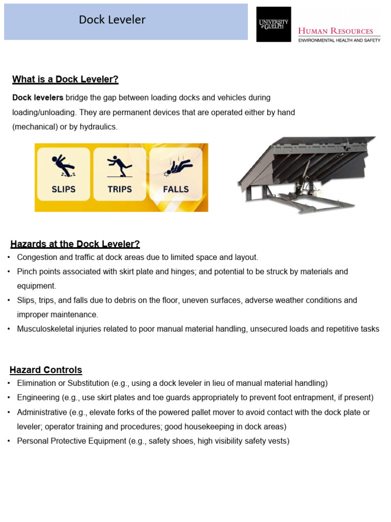 Safety Check - Dock Leveler - 2023SEPT22 | PDF | Personal Protective ...