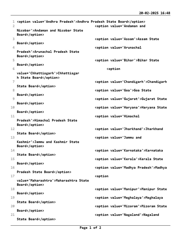 State Boards of India List | PDF