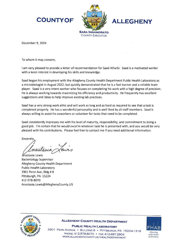 Recommendation Letter 2 | PDF