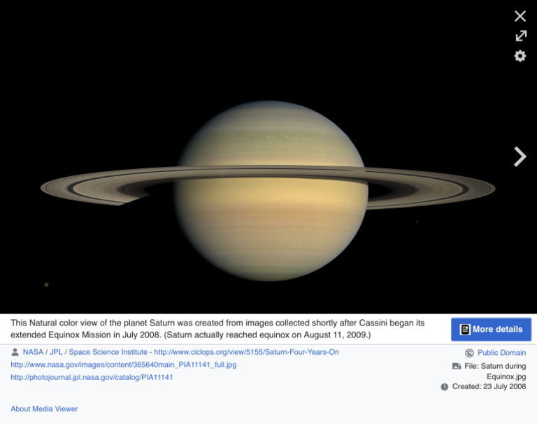 Saturn's Equinox: Cassini's View | PDF