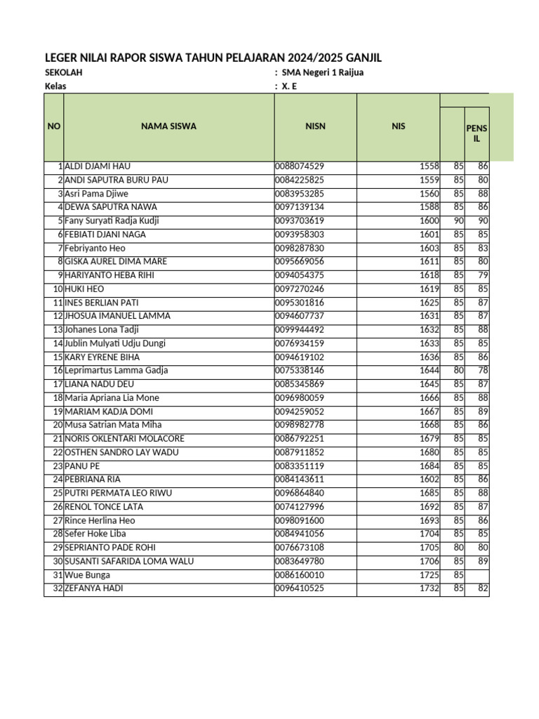 Leger - 20241 - X. E | PDF
