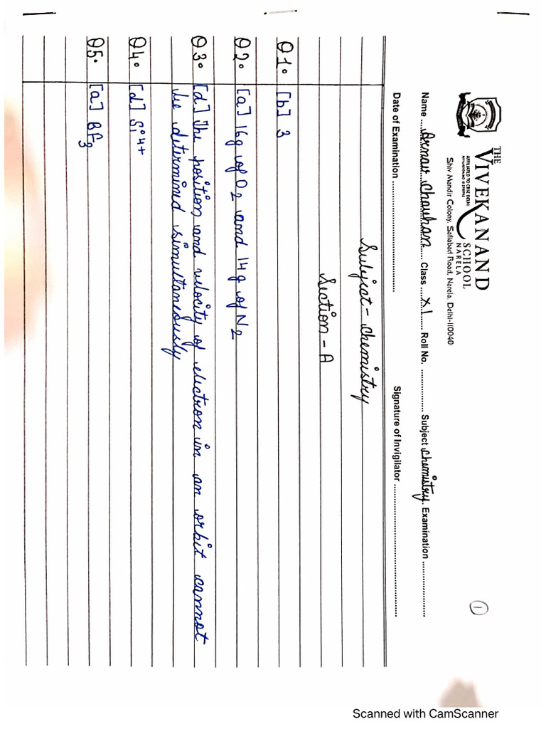 Chemistry Paper | PDF