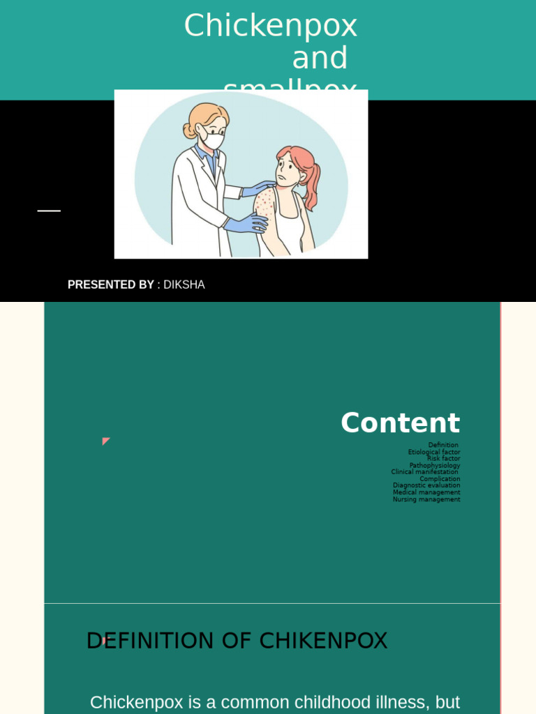 Chickenpox and Smallpox by Diksha-1 | PDF | Smallpox | Immunology