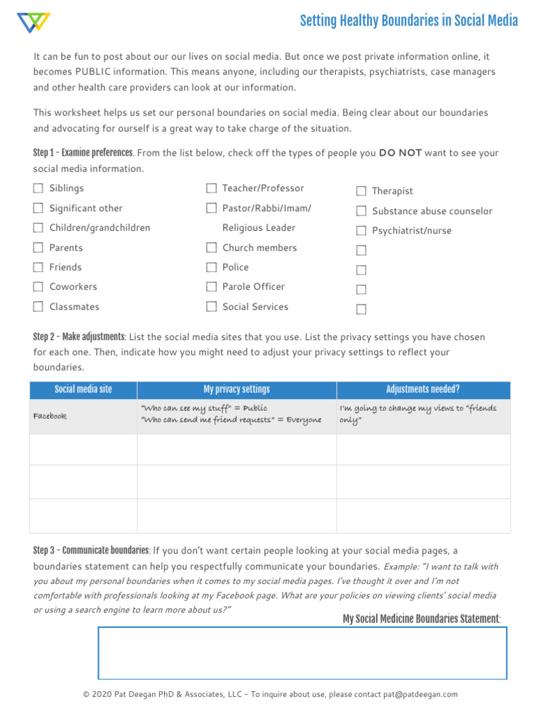 Healthy Social Media Boundaries Guide | PDF