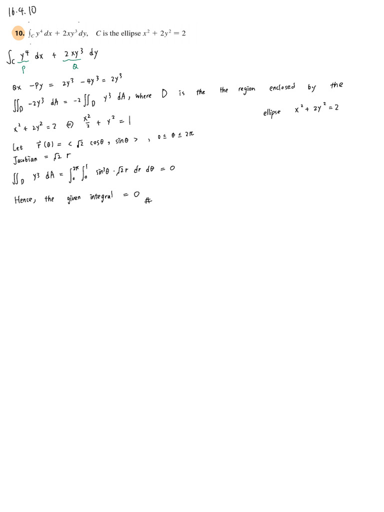 Integral Calculus and Green's Theorem | PDF | Analytic Geometry