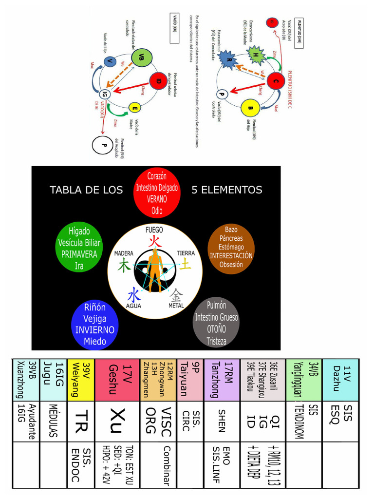 MTC TABLA 5 ELEMENTOS, PLENITUD Y VACÍO, ROE | PDF