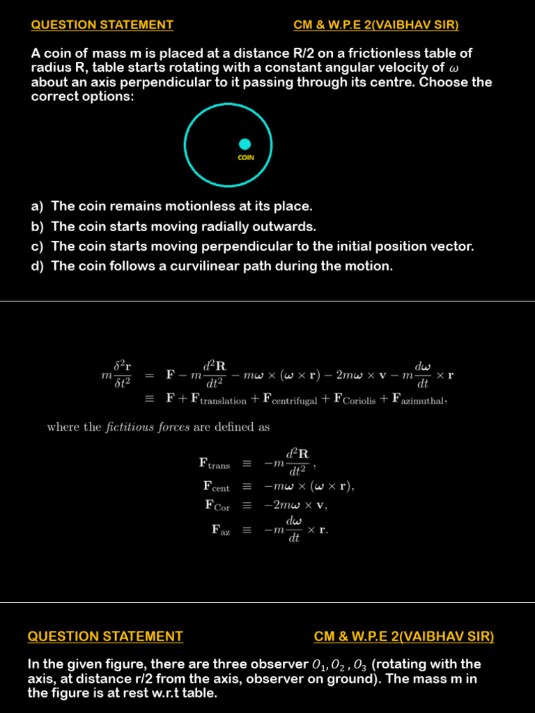 CM WPE 2 VIP | PDF | Rotation Around A Fixed Axis | Force