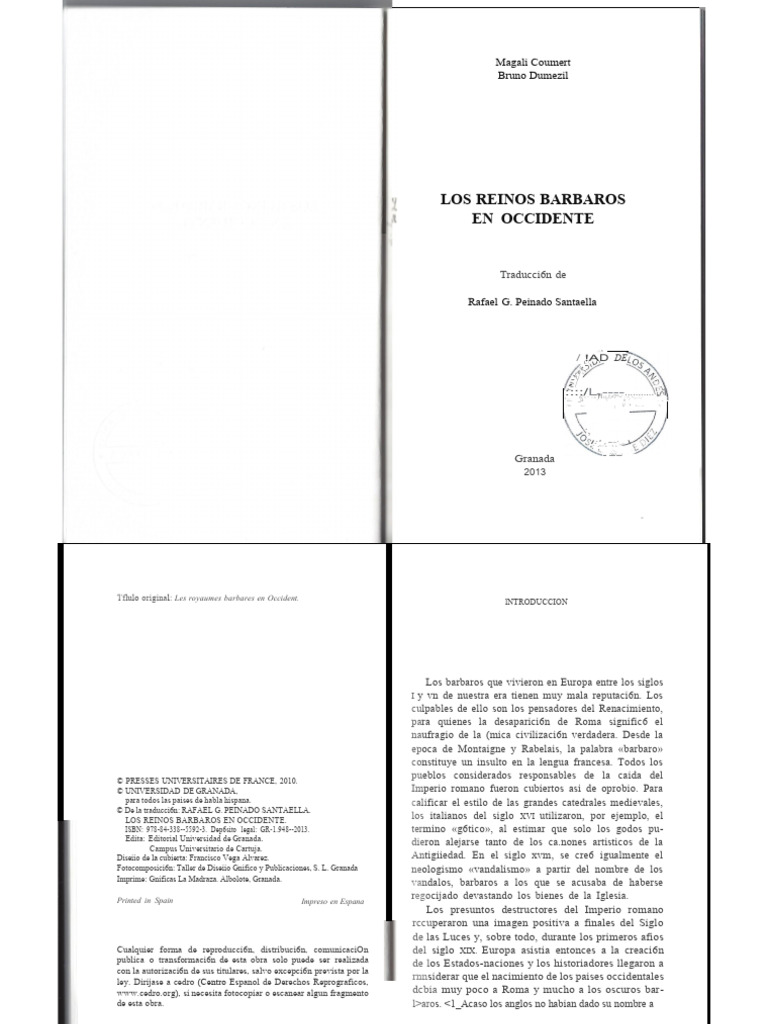 Reinos Bárbaros en Occidente: Historia y Cultura | PDF | imperio Romano ...