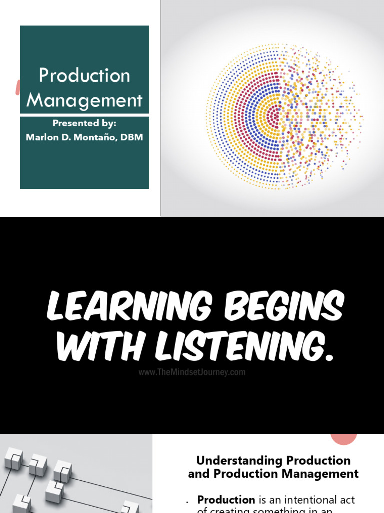 Production Management | PDF | Supply Chain | Strategic Management