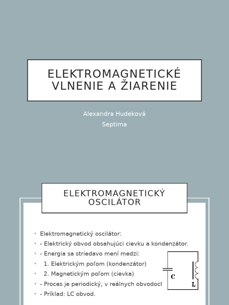 Elektromagneticke Vlnenie | PDF