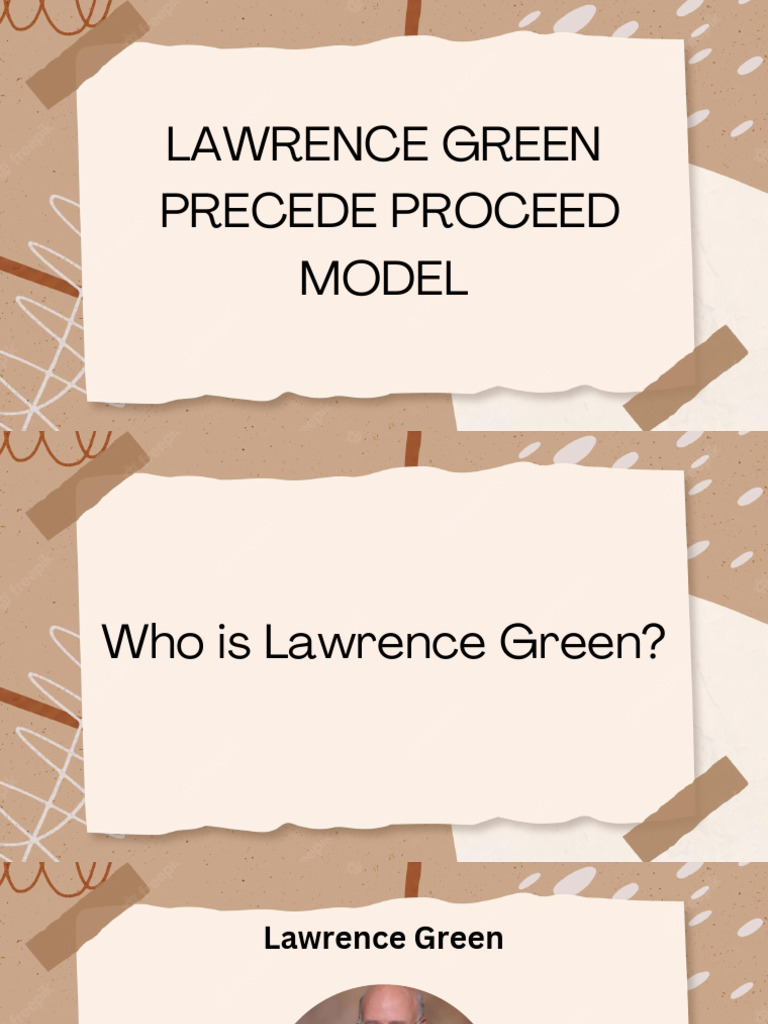 Lawrence Green Precede Proceed Model 1 1 | PDF | Psychology | Cognition